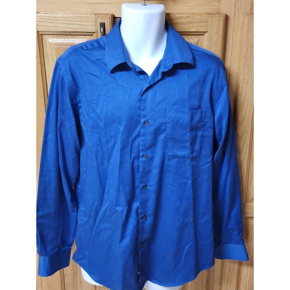 George | Shirts | George Mens Blue Dress Shirt Size 5155 | Poshmark